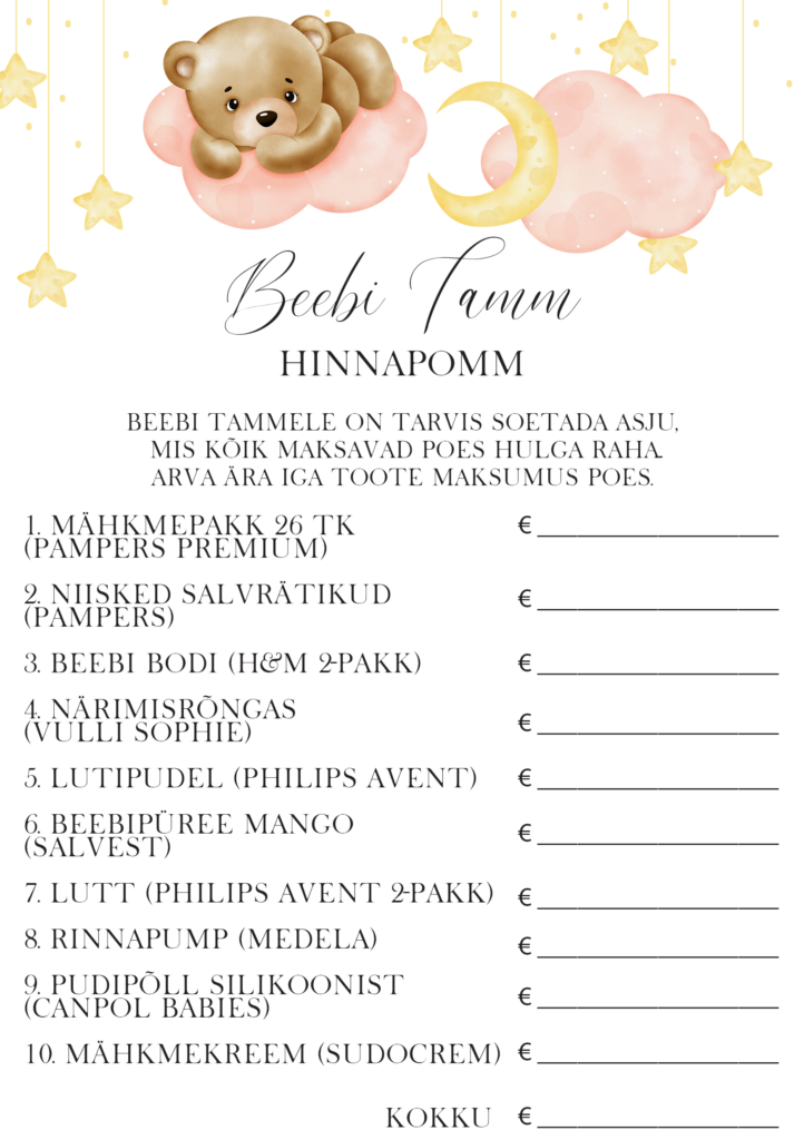 Hinnapomm 'Mõmmi' - TÄHT disain